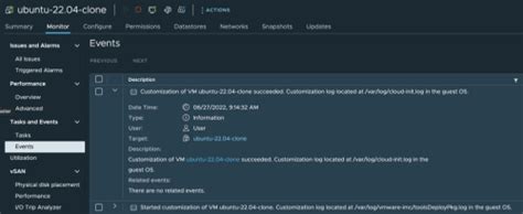 Using The New Vsphere Guest Os Customization With Cloud Init In Vsphere 70 Update 3