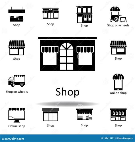 商店图标 符号和符号可用于web、徽标、移动应用、ui、ux 库存例证 插画 包括有 客户 背包 162413171