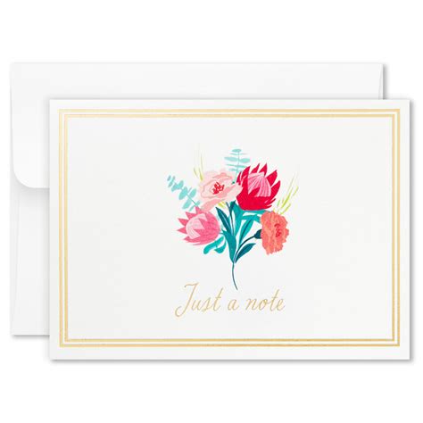 Pretty Floral Assorted Blank Thank You Notes Box Of 24 Note Cards