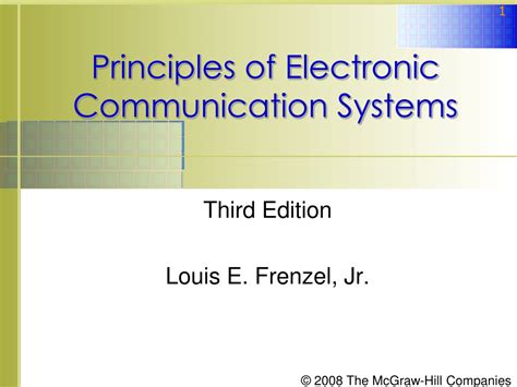 Ppt Principles Of Electronic Communication Systems Powerpoint