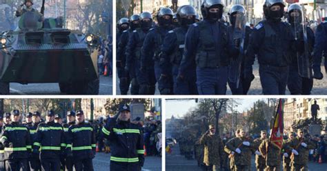Paradă De 1 Decembrie Pe Bulevardul Revoluției Aradon
