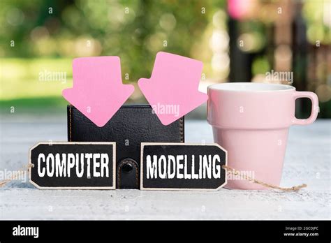Text Caption Presenting Computer Modelling Internet Concept Using A Computer To Make A Model Of