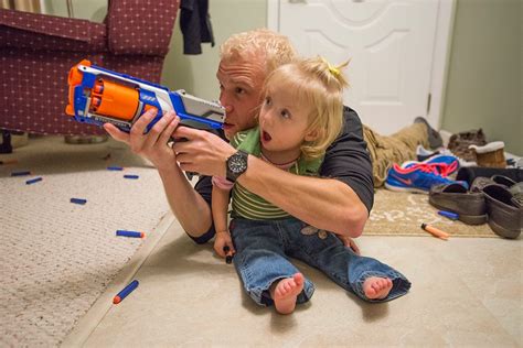 My Brother Protecting Our Niece In A Nerf Battle R Pics