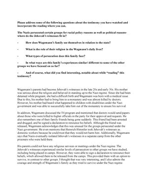 Week 3 Forums Assignment For Week 3 Of The Course Assignment For