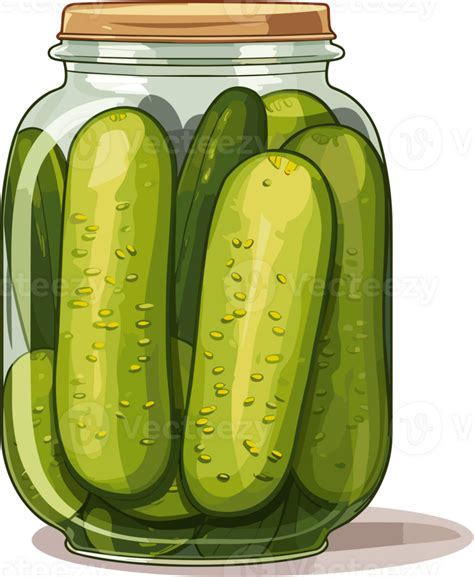 Pickled Cucumber Illustration Clipart Ai Generative 27242583 Png
