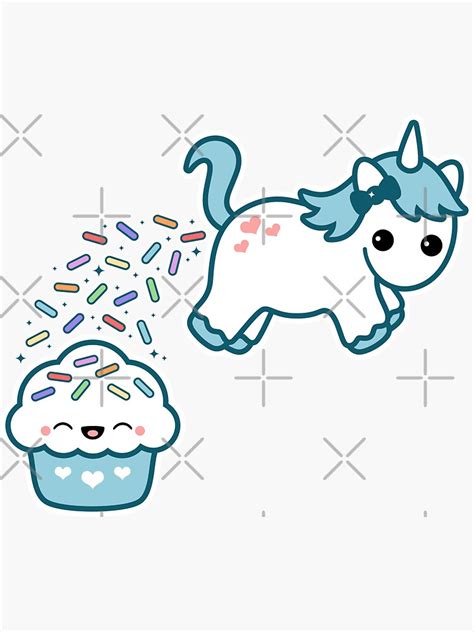 Sprinkle Poo Blue Sticker For Sale By Sugarhai Redbubble