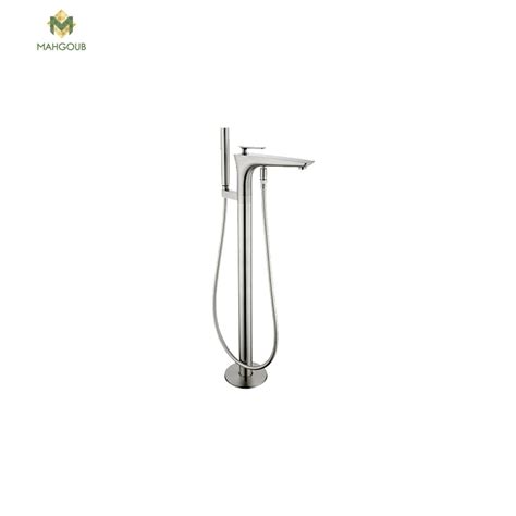 خلاط بانيو ارضي بيورافيدا مقبض عادى بالسماعة كروم Fs 15 محجوب