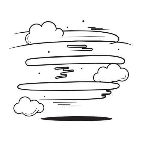 Premium Vector A Drawing Of A Cloud That Has The Word Quot B Quot On It