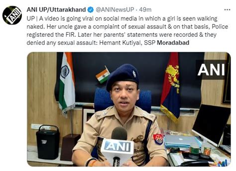 Moradabad Video Of Minor Walking Home Naked Goes Viral Parents Say No Sexual Assault