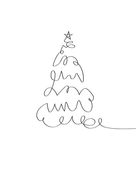 Feliz árbol De Navidad Esquema Tarjeta De Felicitación Diseño Del