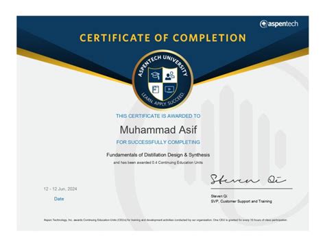 muhammad asif on linkedin distillationdesign aspentech continuouslearning processengineering