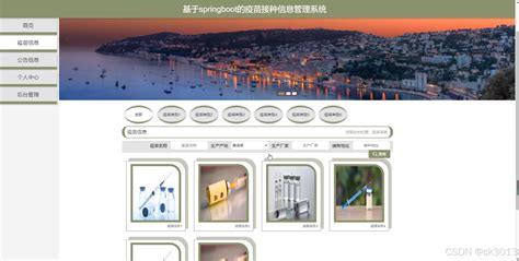 Springboot基于springboot的疫苗接种信息管理系统co3h1程序源码数据库调试部署开发环境 Csdn博客