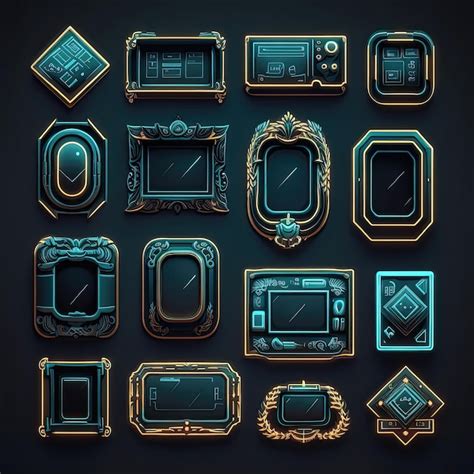 Premium Photo Texture Rectangle Frame Game Ai Generated Template