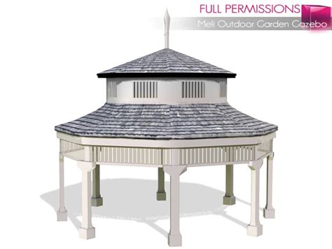 Second Life Marketplace Full Perm Mesh Outdoor Garden Gazebo