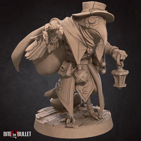 Kenku Plague Doctor Miniature With Or Without Mask By Bite Etsy