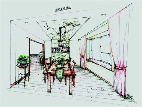餐厅手绘大全 建e网设计资讯