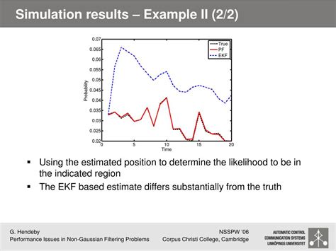 ppt performance issues in non gaussian filtering problems powerpoint