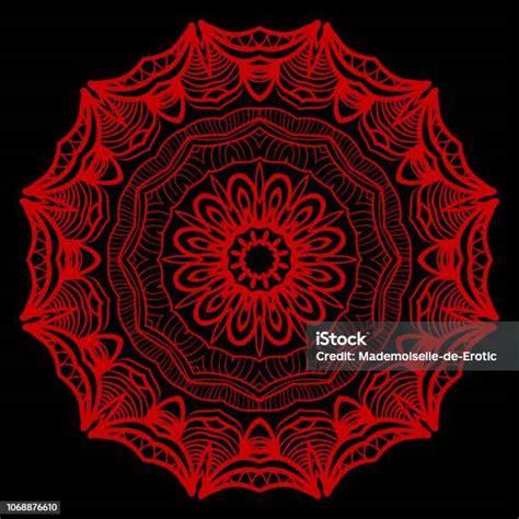 현대 장식 름 모양입니다 꽃 만다라입니다 벡터 일러스트 레이 션 0명에 대한 스톡 벡터 아트 및 기타 이미지 0명 낙서 드로잉 디자인 Istock