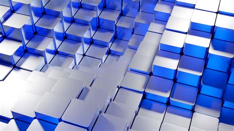Abstract Surface Of Moving Cubes Design 3d Texture With Randomly