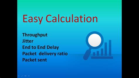 Ns2 Analysis Easy Calculation Of Throughput Jitter Packet Delivery Ratio Of Ns2 Trace File