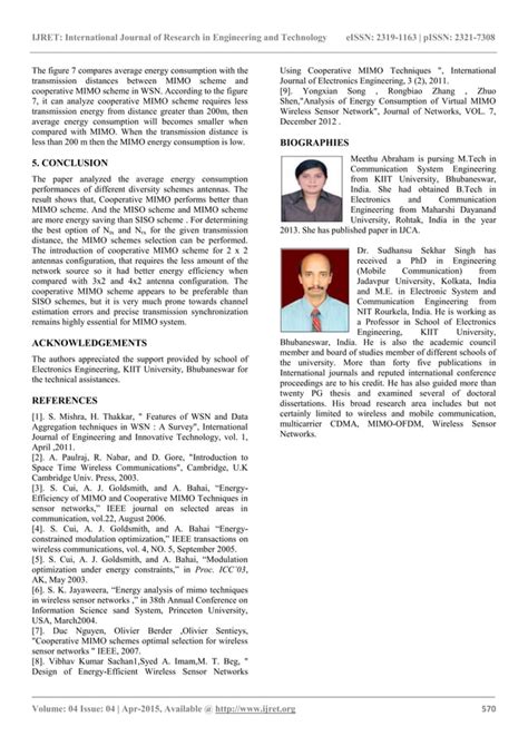 Mimo And Cooperative Mimo Comparison In Energy Constrained Wireless Sensor Networks Pdf