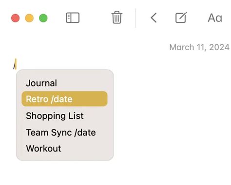 How To Use Templates In Apple Notes MacOS