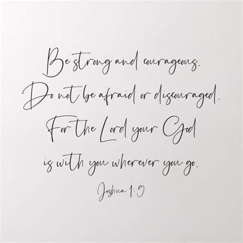 Christian Be Strong And Courageous Joshua 1 9 Wall Decal Zazzle