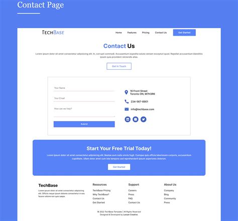 TechBase SaaS Company HTML Template Behance