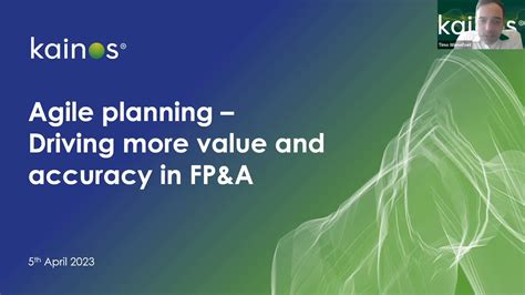 Watch Introduction Adaptive Planning Webinar Kainos