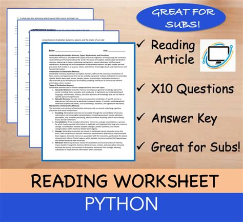Python Computer Worksheet 100 Editable By The Stem Center Tpt