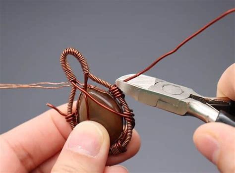 Wire Wrapping Simple Pendant Cabochon Tutorial Page 7 Of 8 Studio