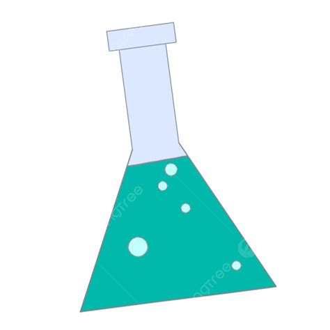 Science Education Element Bubbling Solution Triangle Beaker Cute