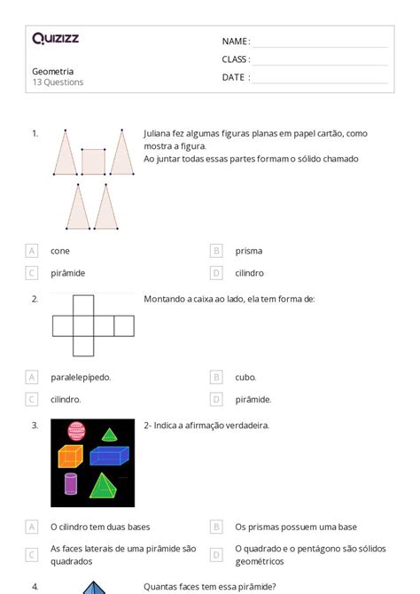Ponad 50 Geometria Arkuszy Roboczych Dla Klasa 4 W Quizizz Darmowe I