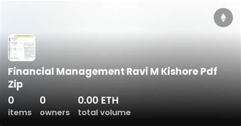 Financial Management Ravi M Kishore Pdf Zip Collection Opensea