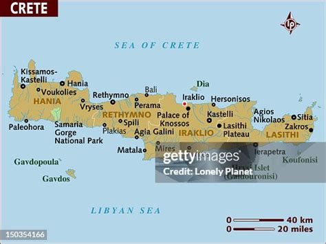 Map Of Crete High Res Vector Graphic Getty Images