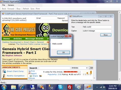 Genesis Hybrid Smart Client Framework Part V Codeproject