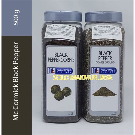 Jual Mccormick Mc Cormick Blackpepper Black Pepper Lada Hitam 500 G Shopee Indonesia