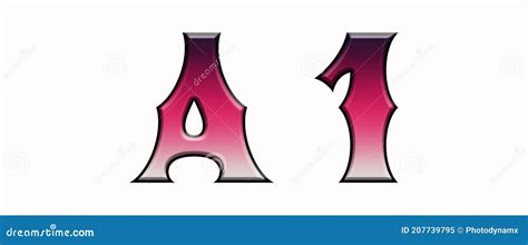 Becker Gothics Gradient Sans Serif Alphabet Letters Calligraphy Letter