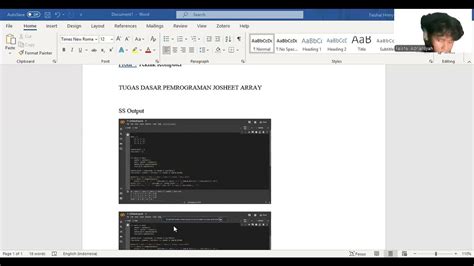 Tugas Dasar Pemrograman Jobshert Array Youtube