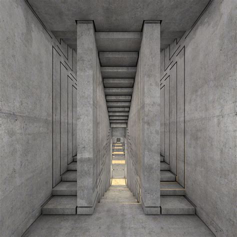 Louis Kahns Unbuilt Hurva Synagogue As Rendered By Kent Larsen For The