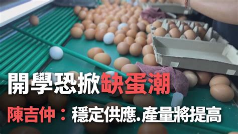 開學恐掀缺蛋潮 陳吉仲：穩定供應產量將提高【央廣新聞】 Youtube
