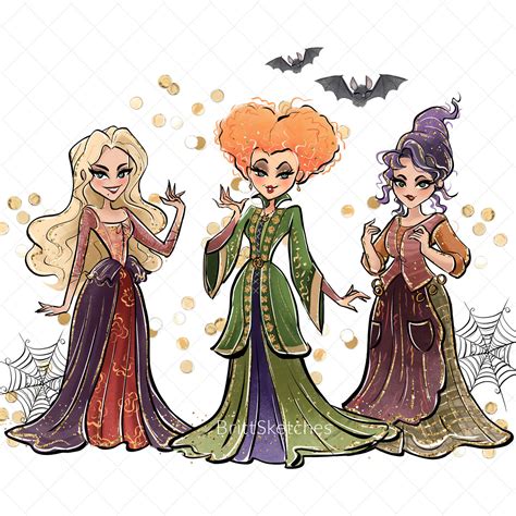 Hocus Pocus Clipart Sanderson Sisters Png Witches Halloween