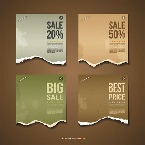 Sales Label Vector Tear Marks Vectors Graphic Art Designs In Editable