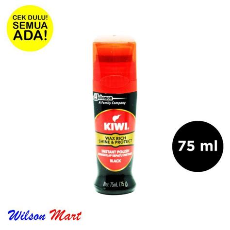 Jual KIWI BLACK WAX RICH SHINE AND PROTECT INSTANT POLISH 75 ML di ...