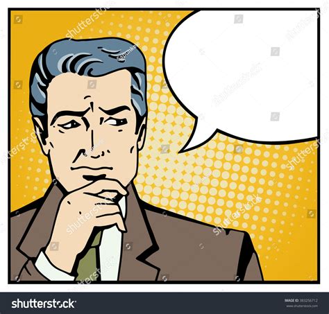 Thinking Pop Art Man See More Ideas About Pop Art Thinking Man Art