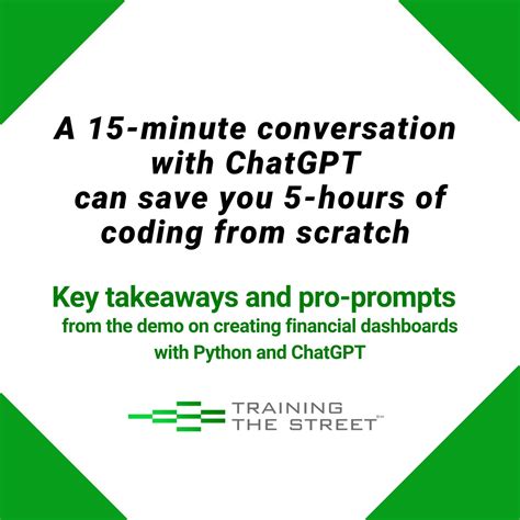 Last Weeks Demonstration On Creating Financial Dashboards With Chatgpt