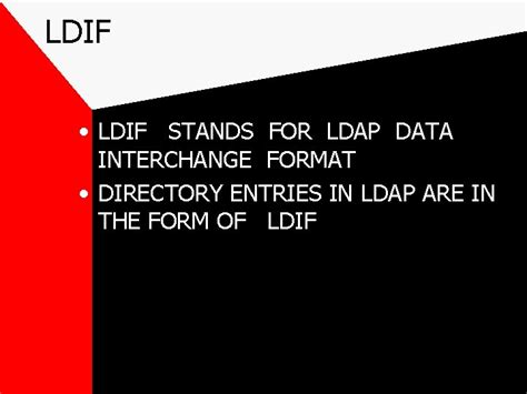 ldap light weight directory access protocol presentation by