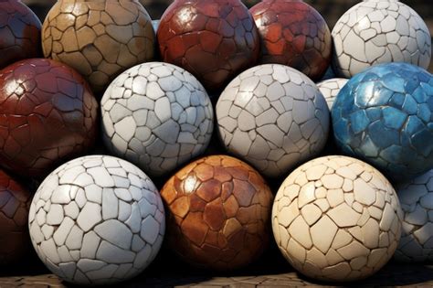 Premium AI Image | balls with the number 3 on them