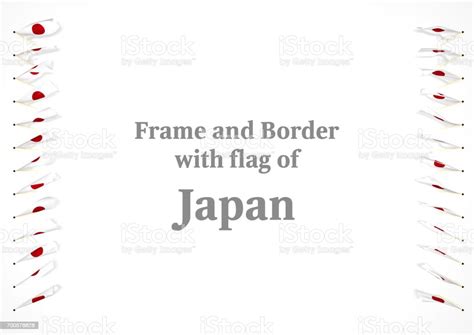 프레임과 일본의 국기와 국경입니다 3 차원 일러스트 레이 션 0명에 대한 스톡 사진 및 기타 이미지 0명 공란 교육