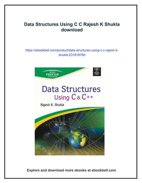 Data Structures Using C C Rajesh K Shukla Pdf